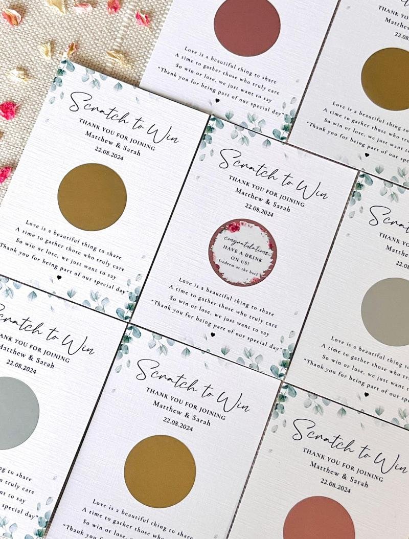 Rasca y gana para fiestas, eventos, bodas, etc * Rascable.com!